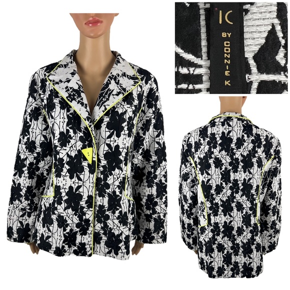 Connie | Jackets & Coats | Ic By Connie K Womens Xl Jacket Blazer Red ...